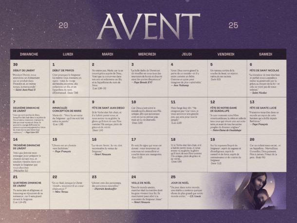 Calendrier de l'Avent pour 2025 : Guide des calendrier des l'Avent ...