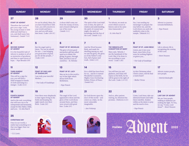 Adviento 2024 - Guía completa del tiempo de Adviento – Hallow: #1 App ...